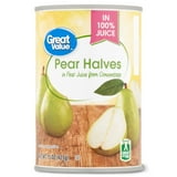 Great Value Pear Halves in Pear Juice, 15 oz - Walmart.com