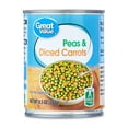 Great Value Peas and Diced Carrots 8.5 oz Can, Easy-Open Pop Top, 120 ...