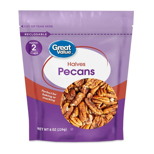 Great Value Pecan Halves, 8 oz - Walmart Business Supplies