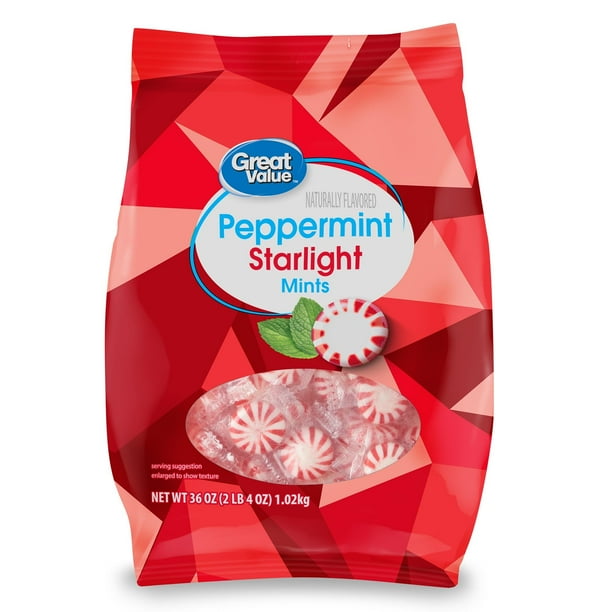 Great Value Peppermint Starlight Mints Hard Candy, 36 oz - Walmart ...