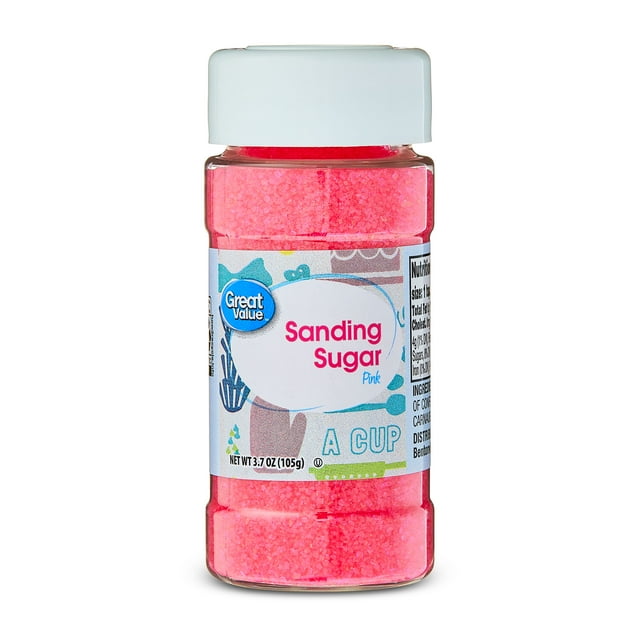 Great Value Pink Sanding Sugar, 3.5 oz - Walmart.com