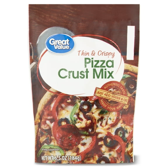 Great Value Pizza Crusts, 16 oz, 2 Count, Ready-to-Use, Golden Texture ...