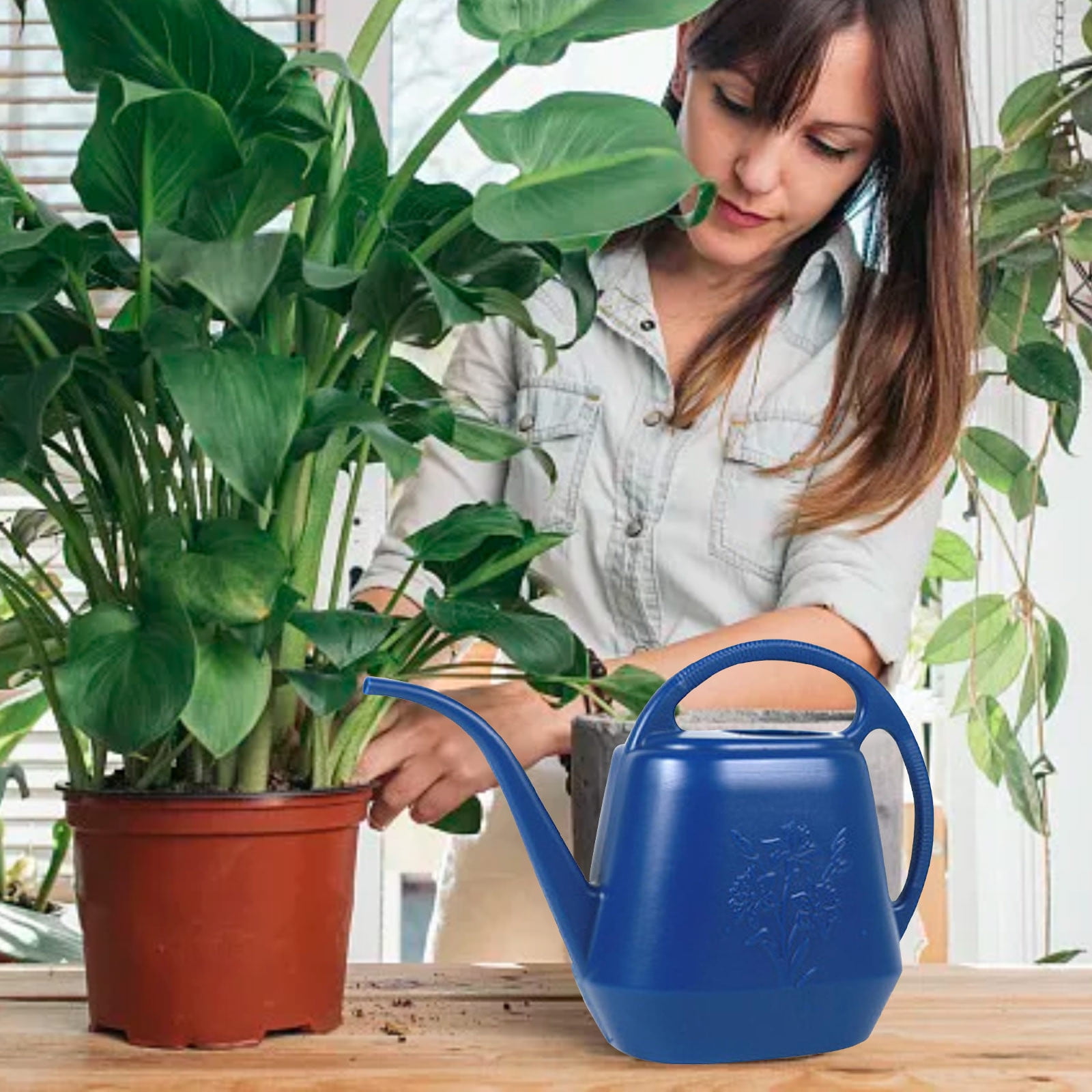 Clearance Item,Plant Watering Can Watering Can 1 Gallon Long Spout ...