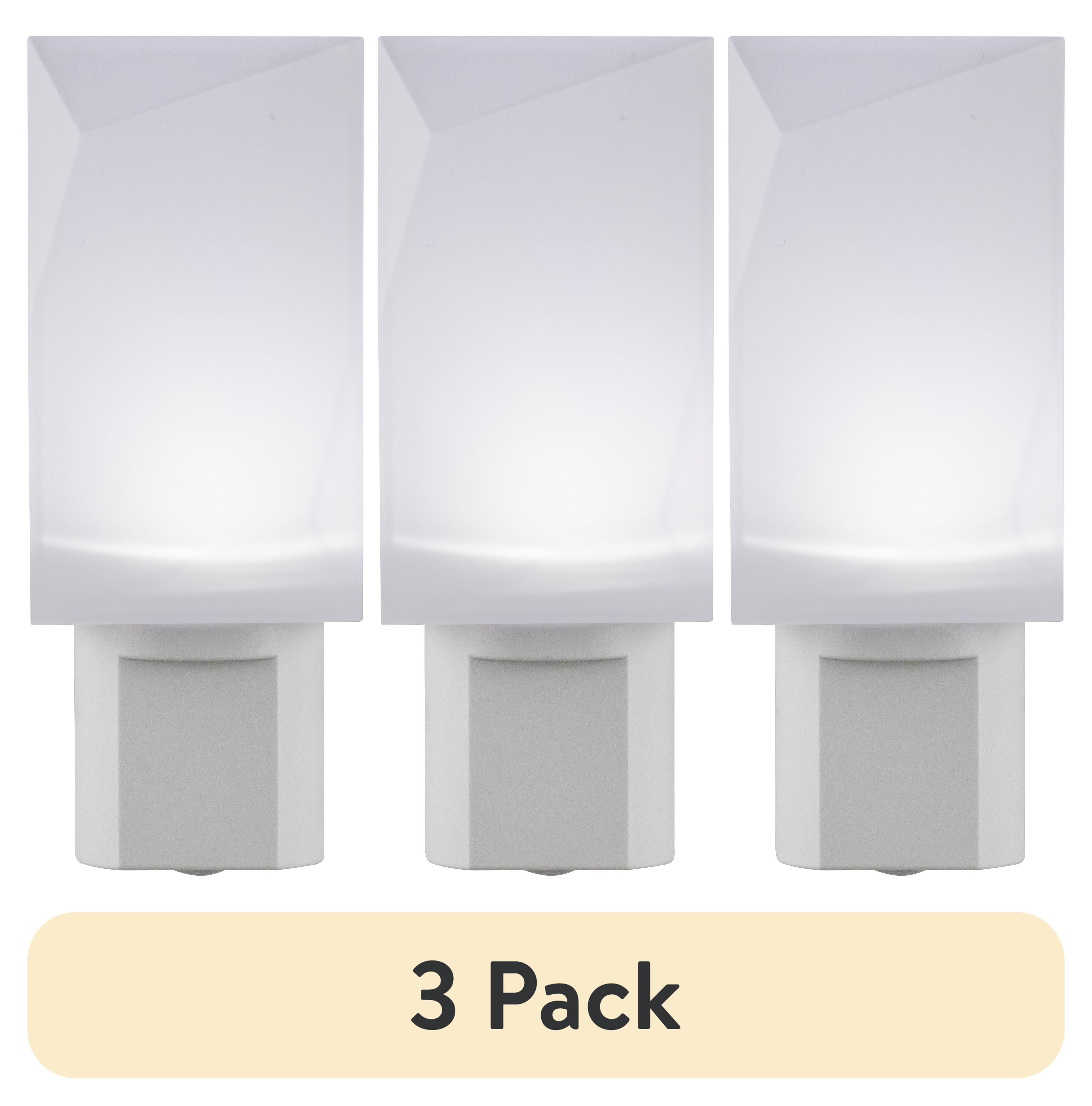 (3 pack) Great Value Plug-in LED Night Light, Light Sensing, Daylight ...