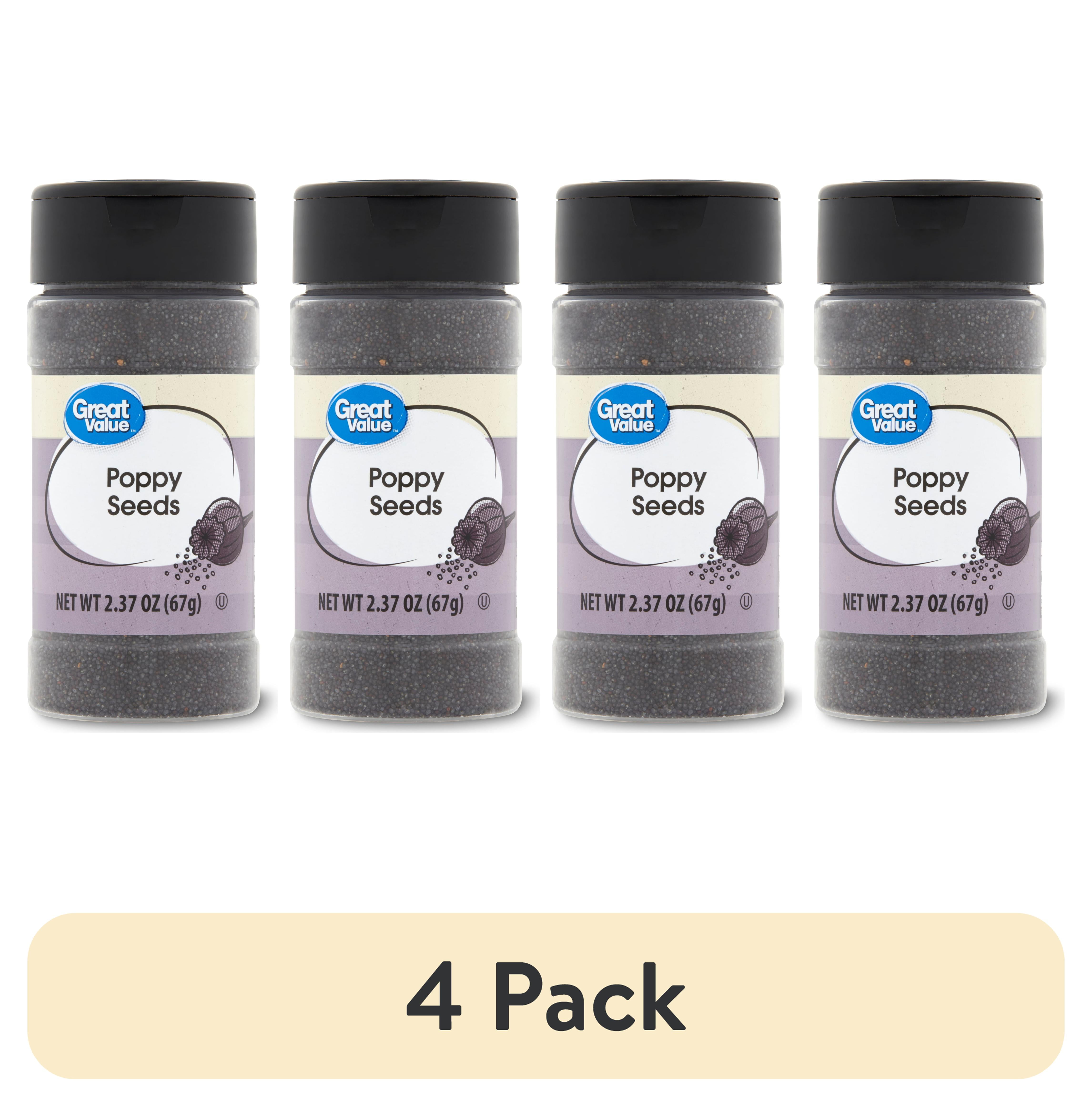 (4 pack) Great Value Poppy Seeds, 2.37 oz - Walmart.com