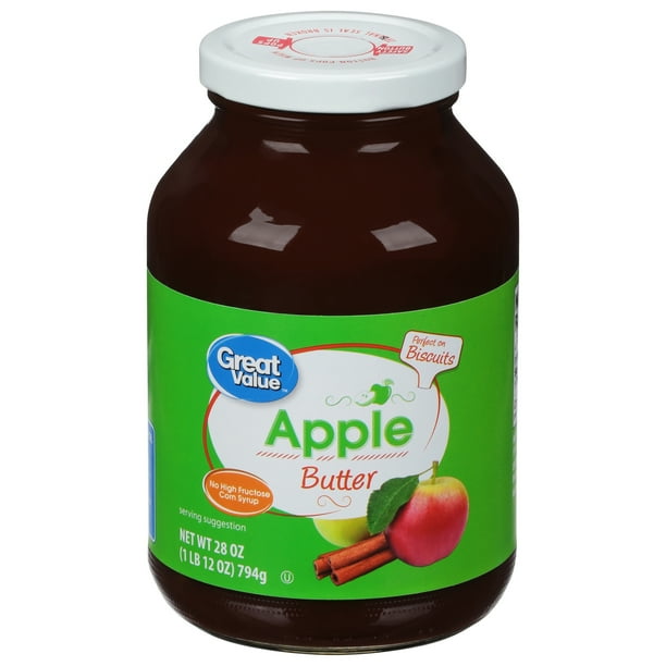 Great Value Premium Apple Butter 8/28oz - Walmart Business Supplies