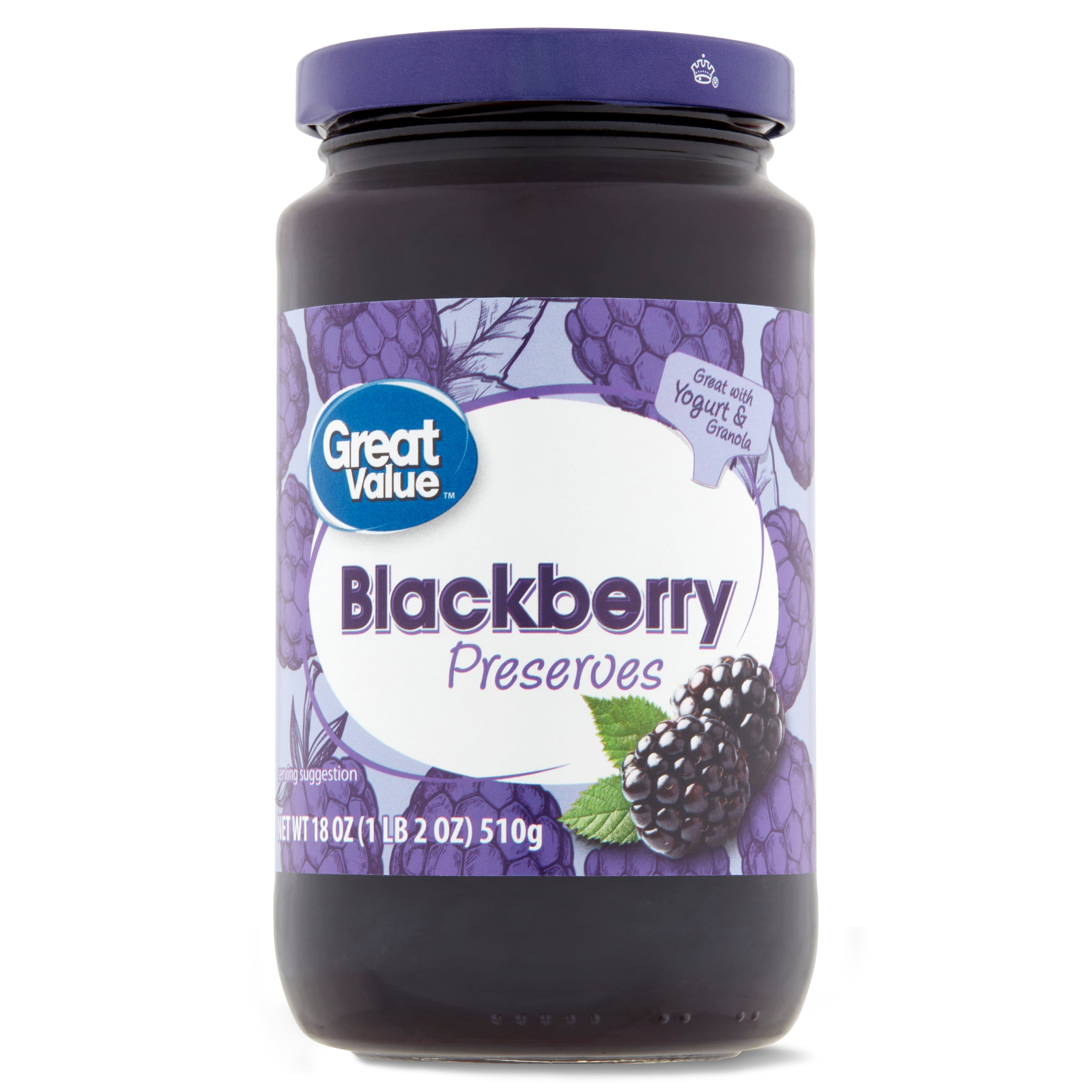 Great Value Preserves, Blackberry, 18 oz - Walmart.com