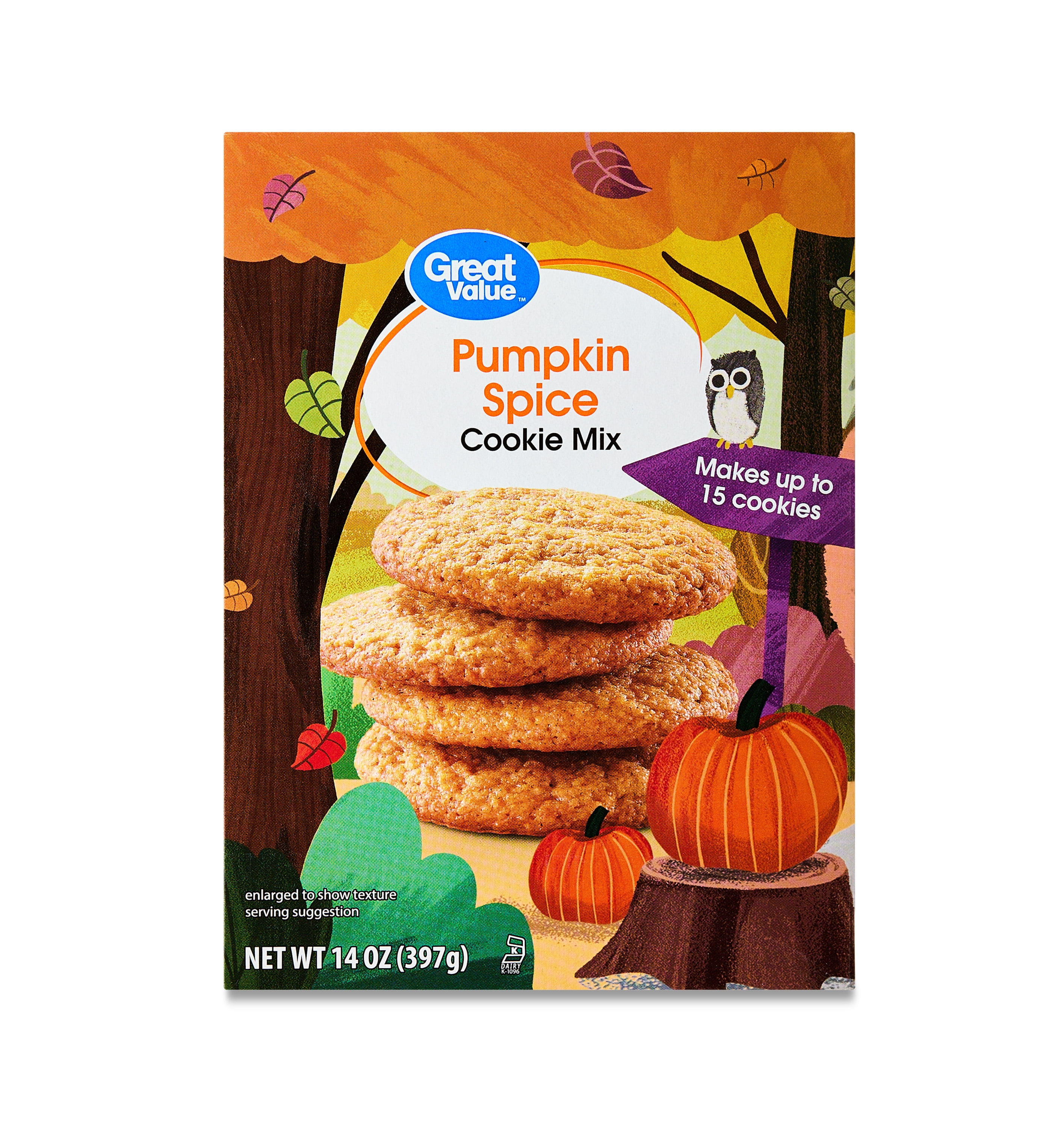 Great Value Pumpkin Spice Cookie Mix, 14 oz Box - Walmart.com