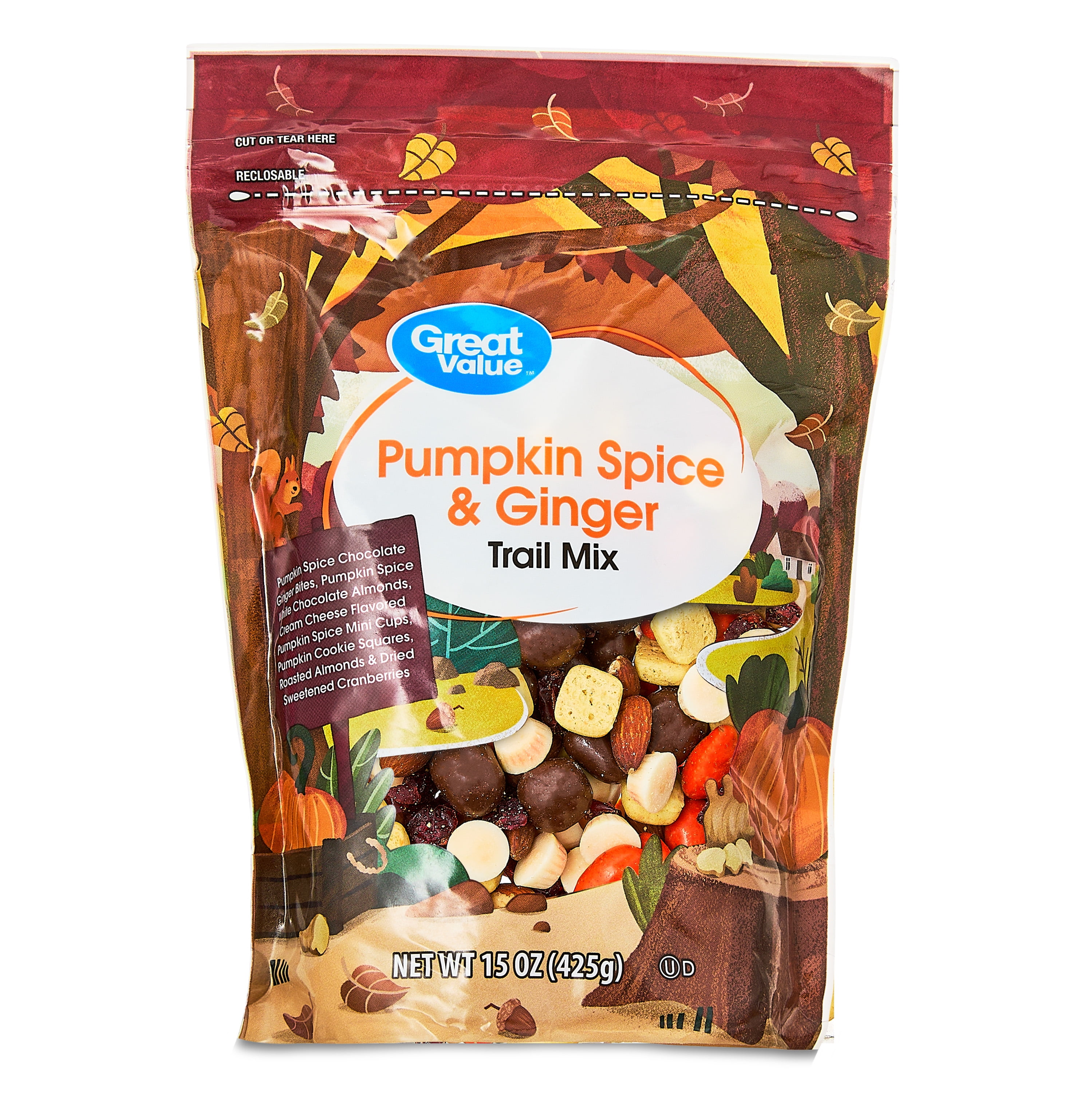 Great Value Pumpkin Spice & Ginger Trail Mix, 15 oz - Walmart.com
