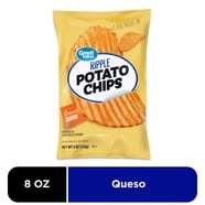 Great Value Rippled Potato Chips Party Size 13.5 oz Crunchy Snack with ...