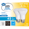 Great Value R20 LED Floodlight Bulb, 6.5 Watts (45W Replacement) Soft ...