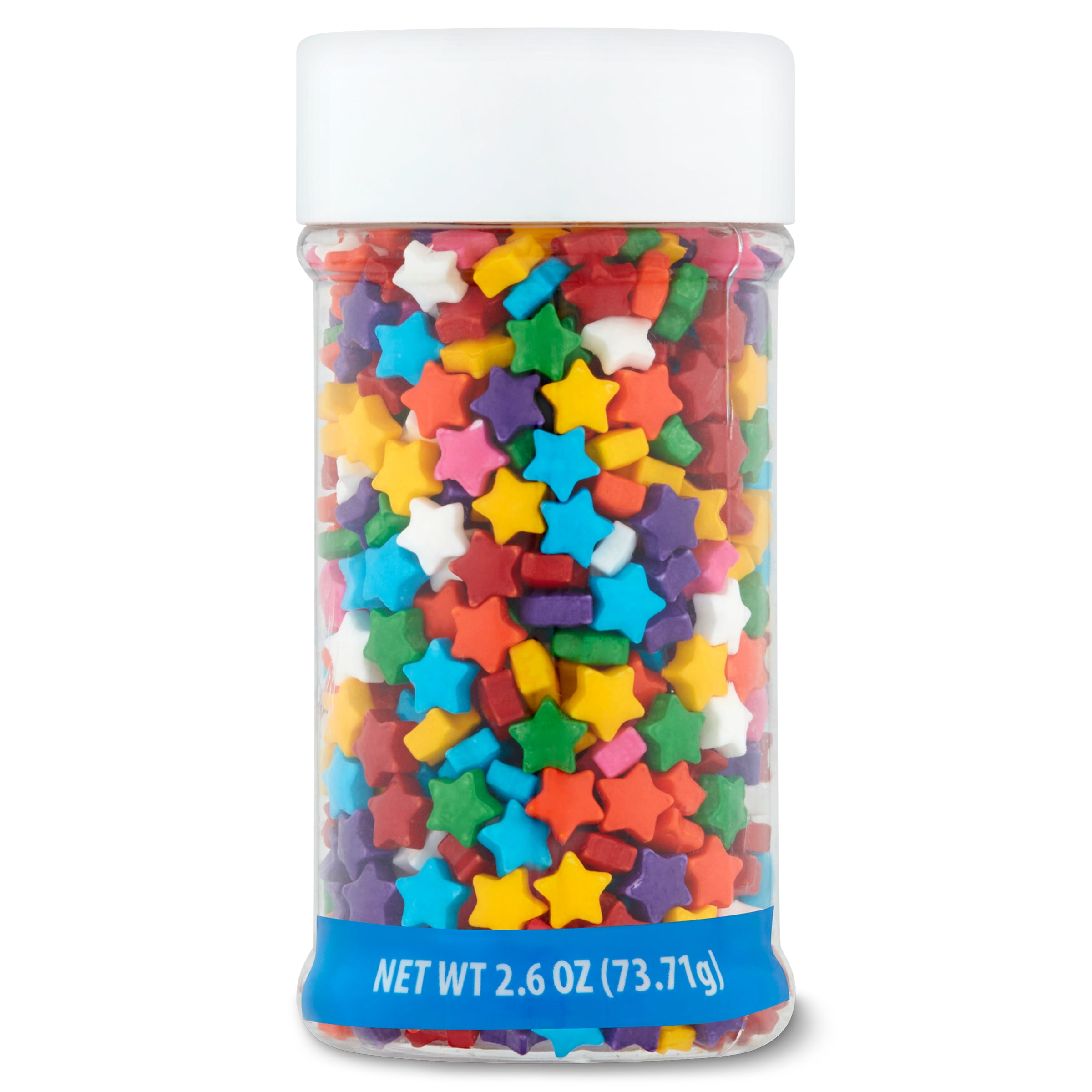 Great Value Rainbow Stars Sprinkle Mix 2.6 oz for Baking Decoration Top ...