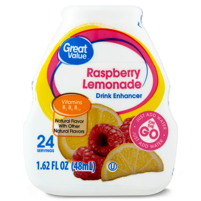 Great Value Raspberry Lemonade Drink Mix, 1.62 fl oz - Walmart Business ...