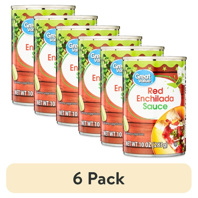 (6 pack) Great Value Red Enchilada Sauce, 10 oz - Walmart.com