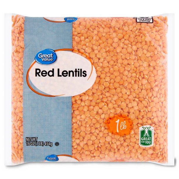 Great Value Red Lentils, 16 oz - Walmart.com