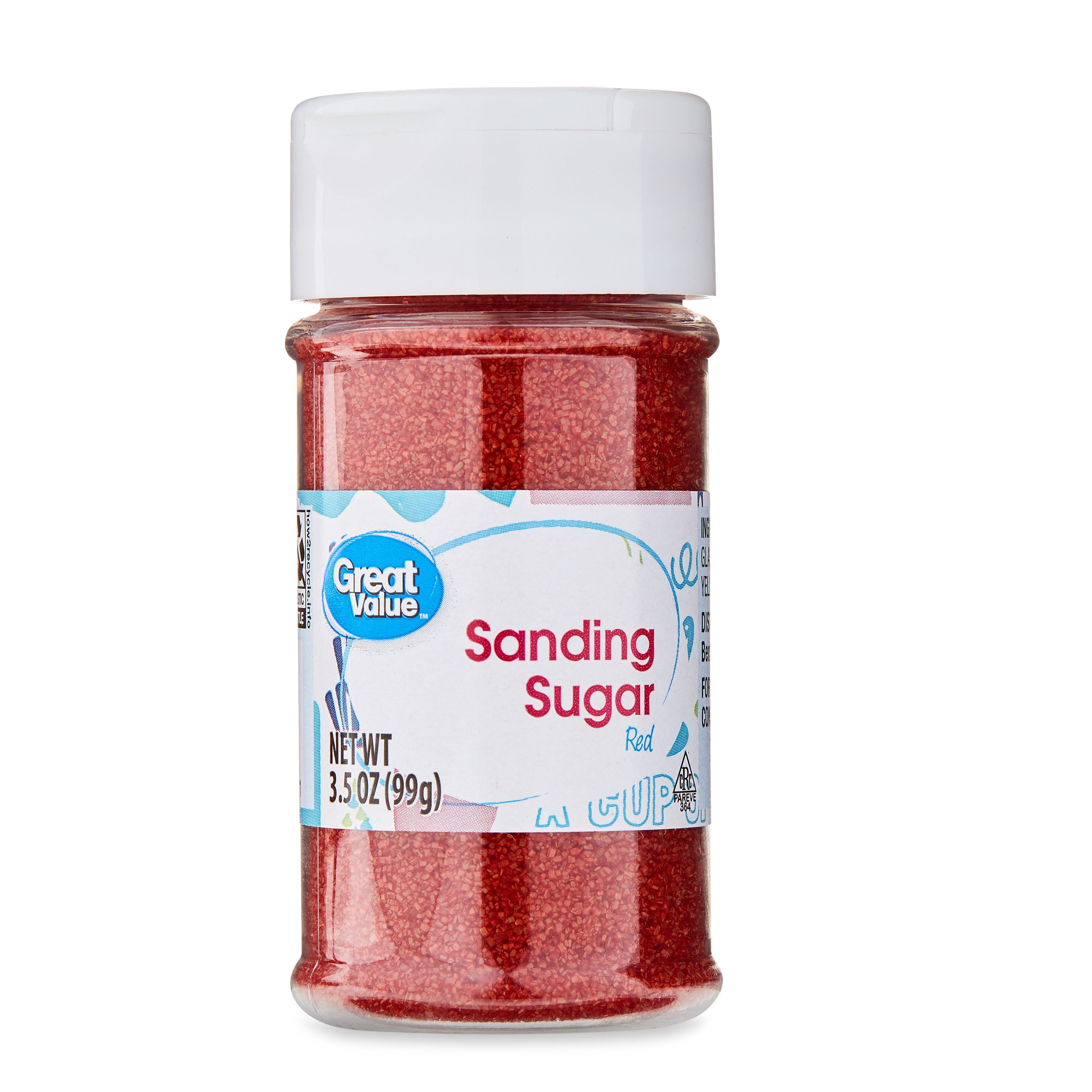 (3 pack) Great Value Red Sanding Sugar, 3.5 oz - Walmart.com