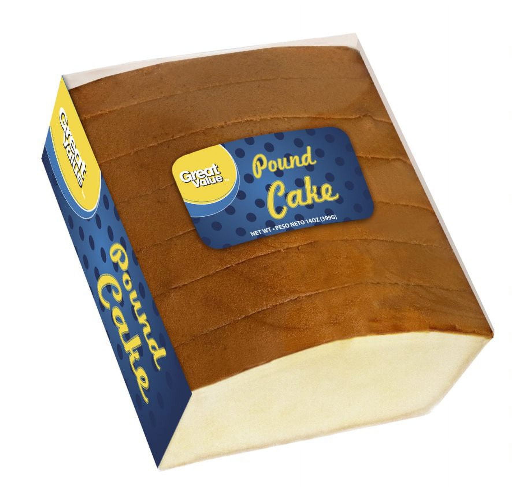 Great Value Regular Pound Cake, Pre Sliced, 14 oz - Walmart.com