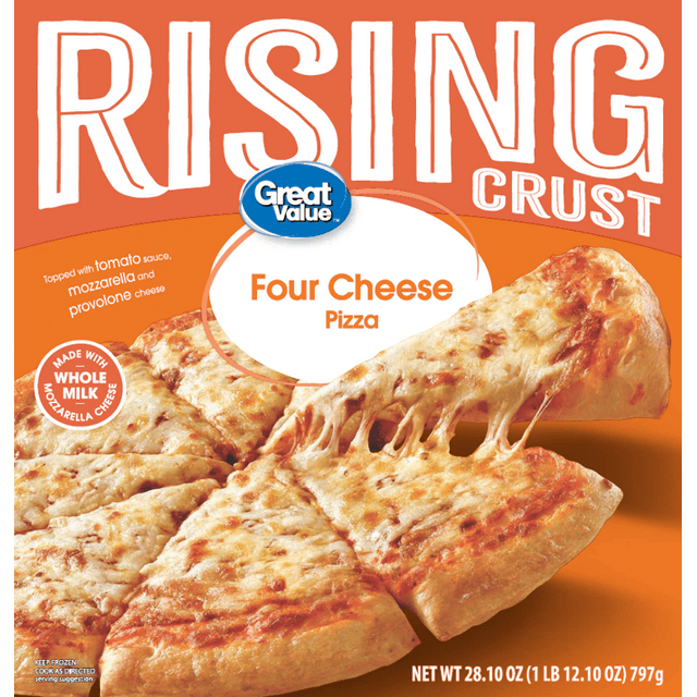 Great Value Rising Crust Cheese Pizza, 28.10 oz (Frozen) - Walmart.com
