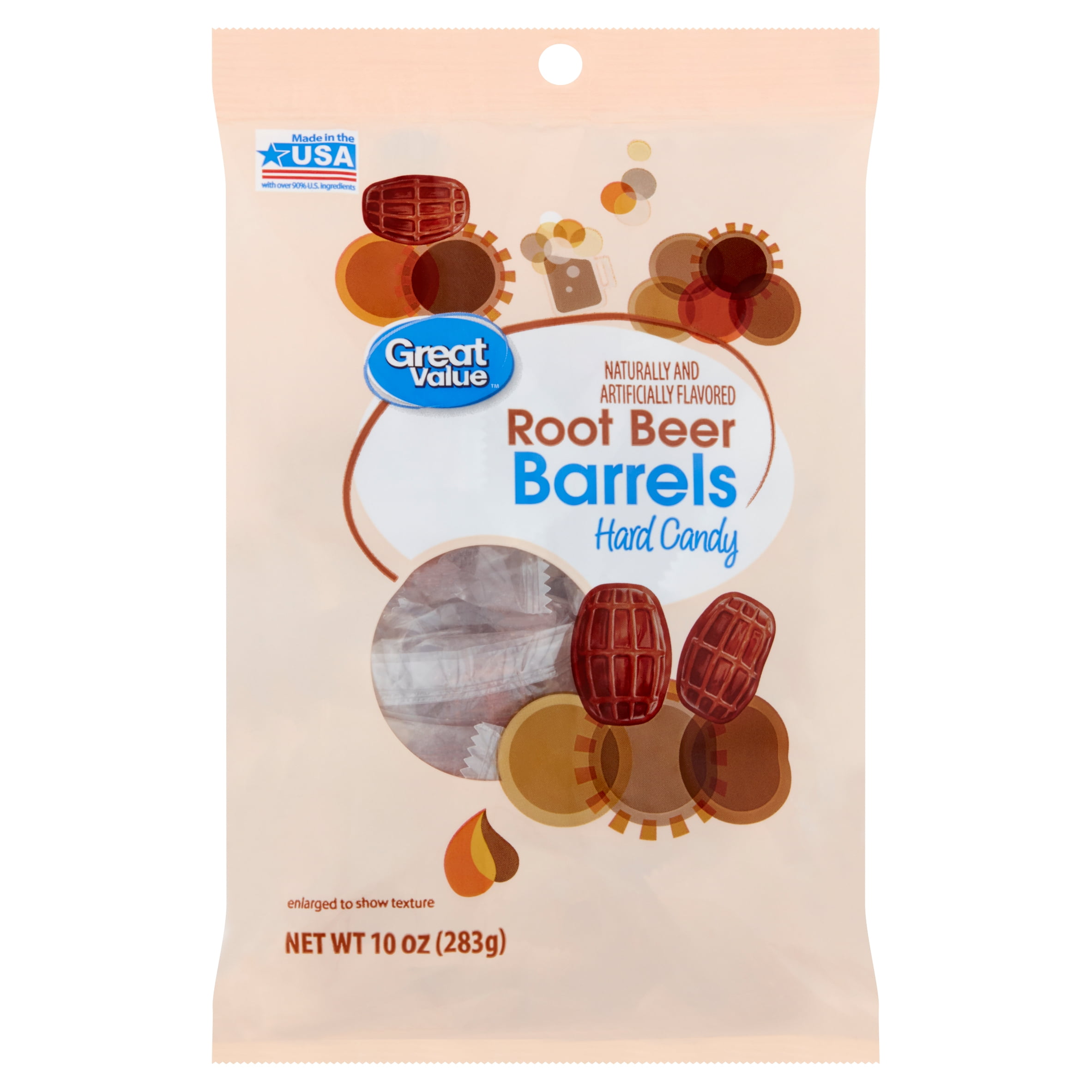 Great Value Root Beer Barrels Hard Candy, 10 oz - Walmart.com