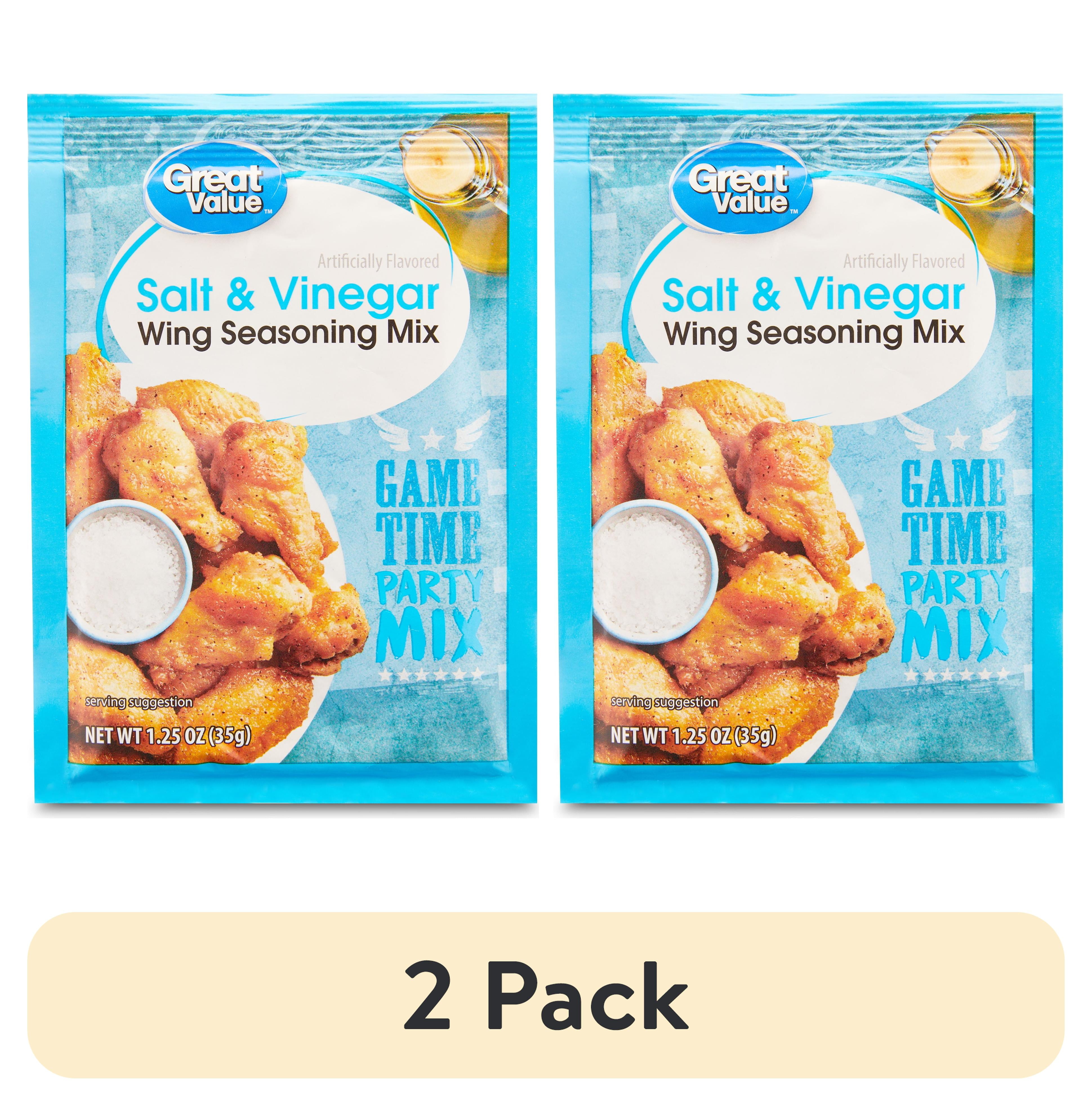 Brandclub - (2 pack) Great Value Salt & Vinegar Wing Seasoning Mix, 1.25 oz
