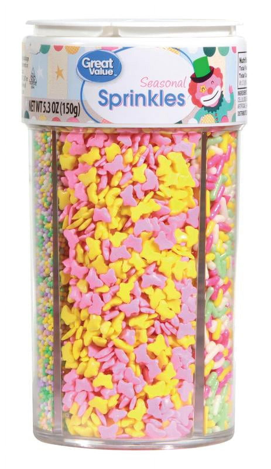 Great Value Seasonal Sprinkles, Assorted Colors, 5.3 oz - Walmart.com