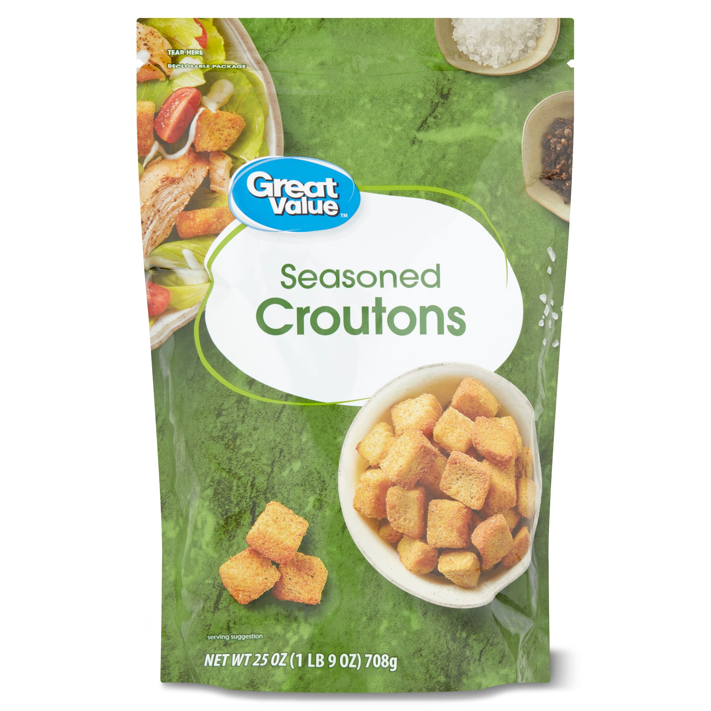 Brandclub - Great Value Seasoned Croutons, 25 oz