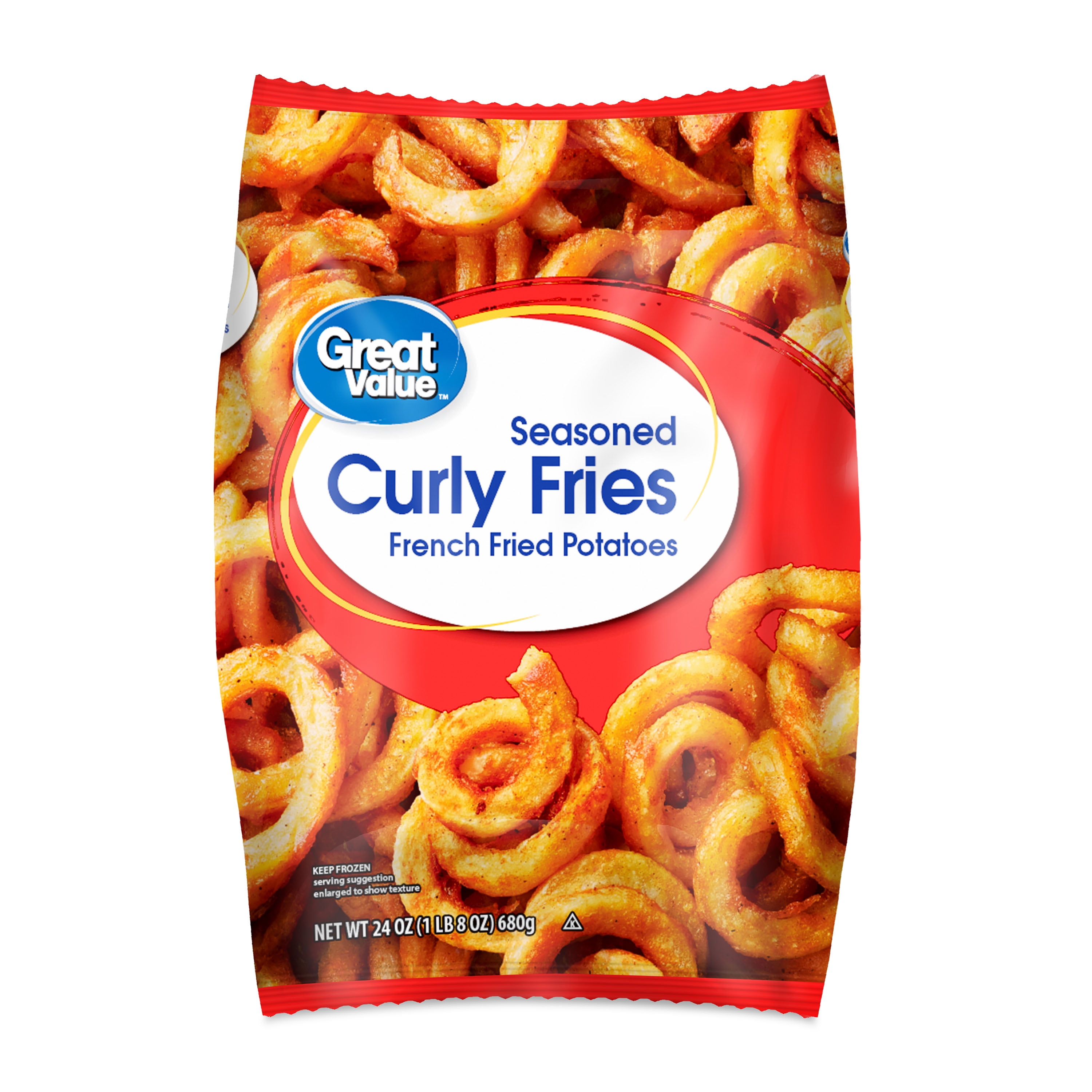 Great Value Seasoned Curly Fries, 24 oz (Frozen) - Walmart.com