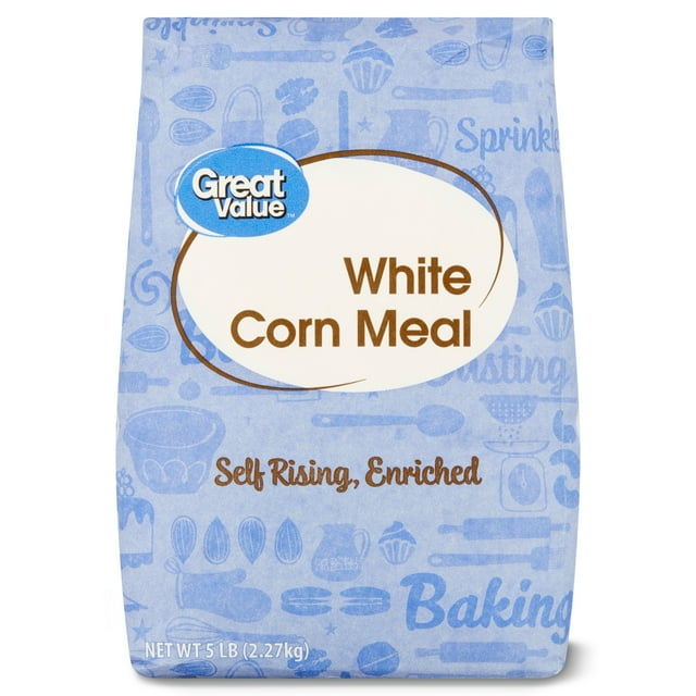 Great Value Self Rising White Cornmeal, 5 lbs - Walmart.com