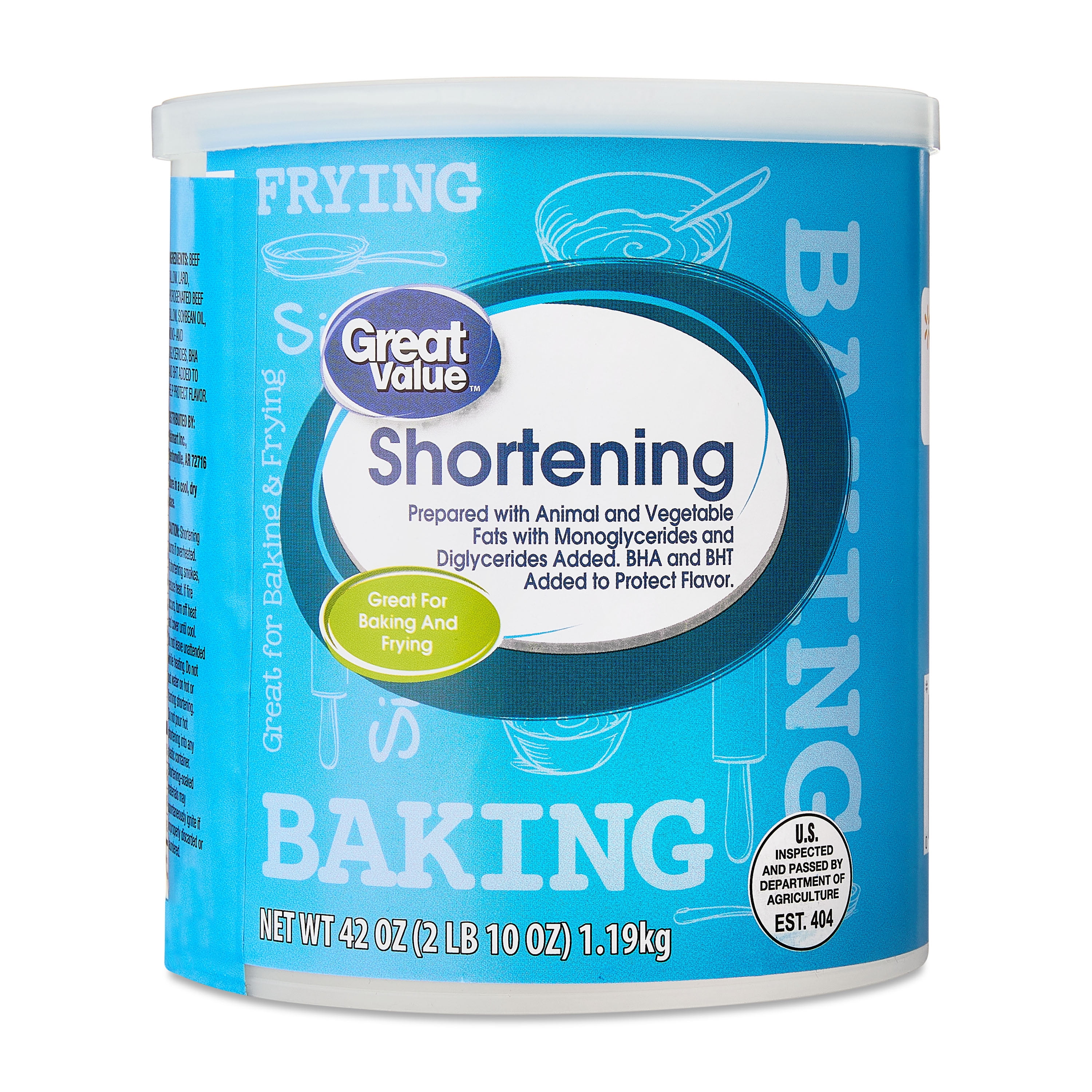 Great Value Shortening 42 oz Can for Baking and Frying - Walmart.com