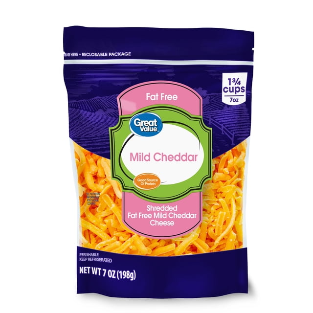 Mild Cheddar Shredded Cheese | Cheese shreds for - Walmart Business ...
