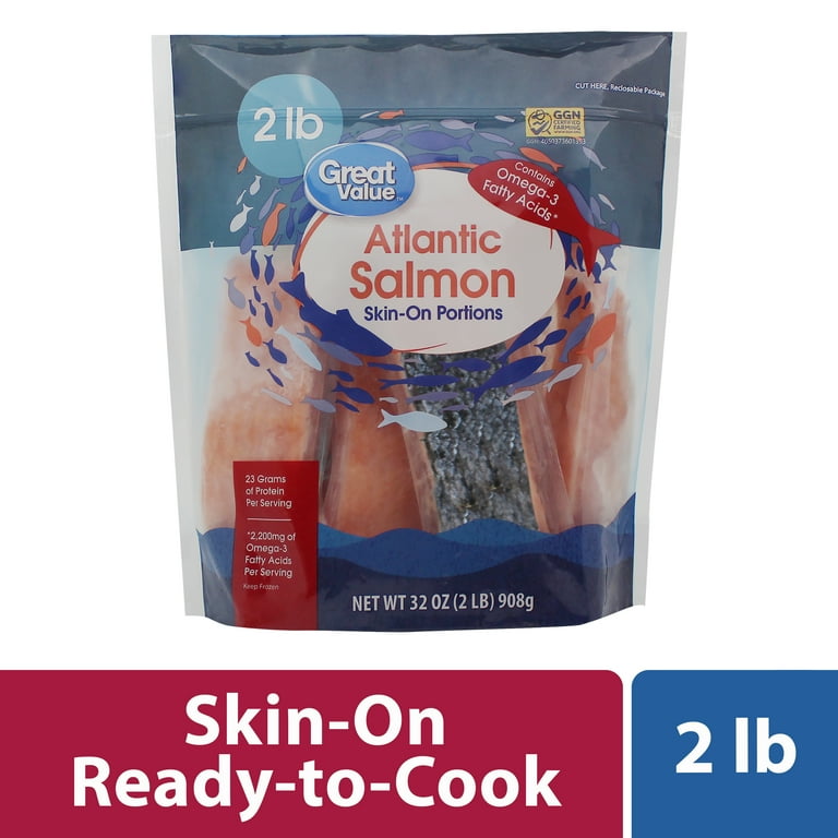 Great Value Wild Caught Pink Salmon Skinless Fillets 32 Oz 40 Off