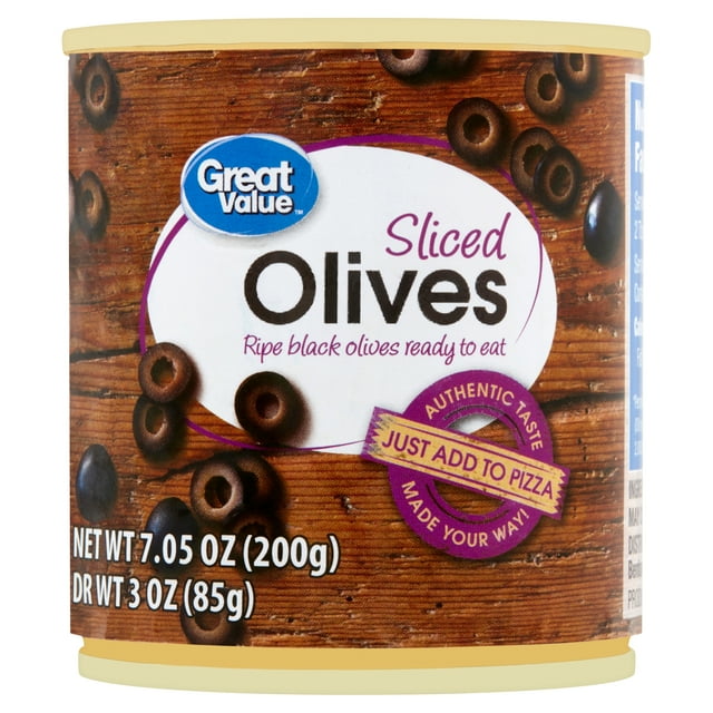 Great Value Sliced Ripe Olives 3oz - Walmart.com