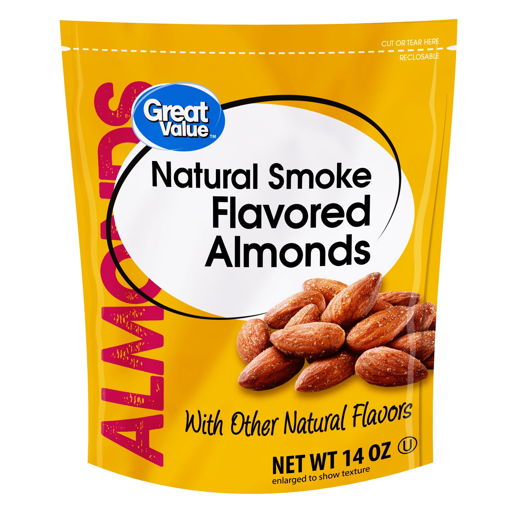 Great Value Smoked Flavored Whole Almonds, 14 oz - Walmart.com