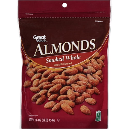 Great Value Smoked Whole Almonds, 16 Oz. - Walmart.com