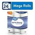 Great Value Soft & Strong Premium Toilet Paper, 24 Mega Rolls - Walmart.com