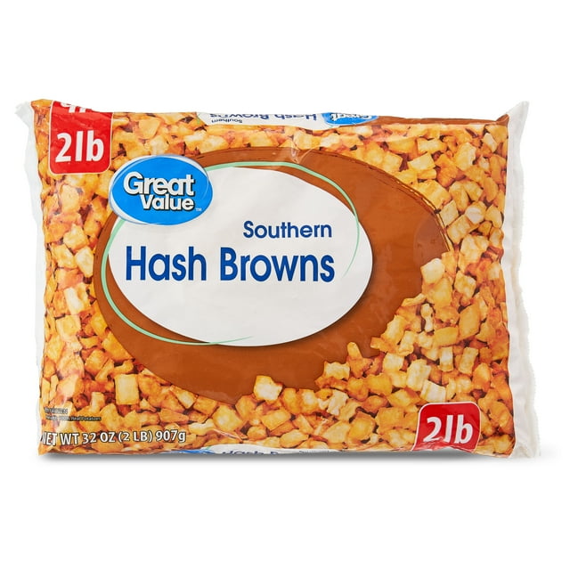 Great Value Southern Hash Browns, 32 oz Bag - Office Kitchen - Walmart ...