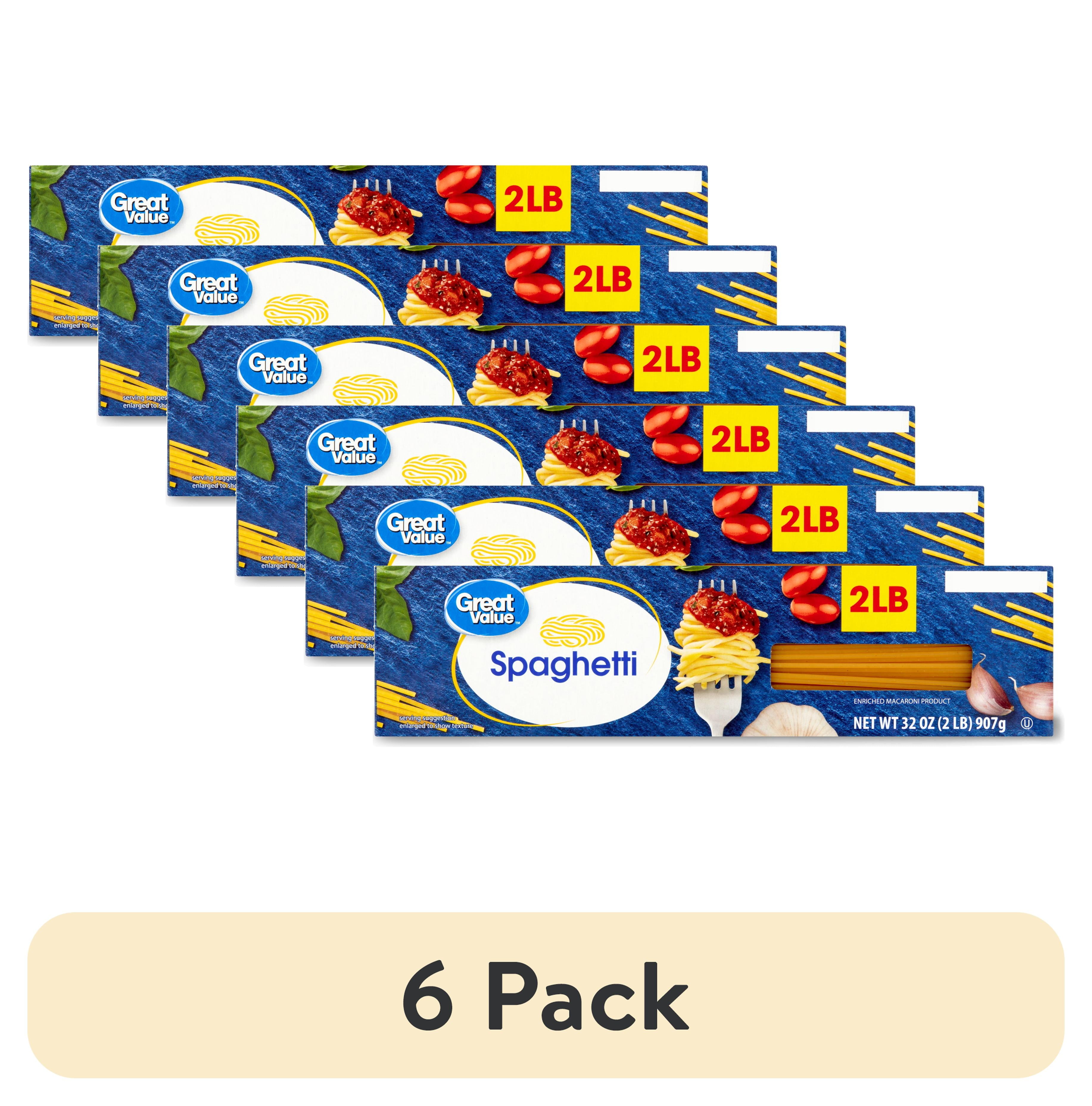 (6 pack) Great Value Spaghetti, 32 oz - Walmart.com