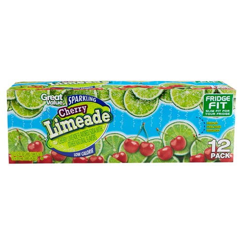 Great Value Sparkling Cherry Limeade, 12 Fl. Oz., 12 Count - Walmart.com