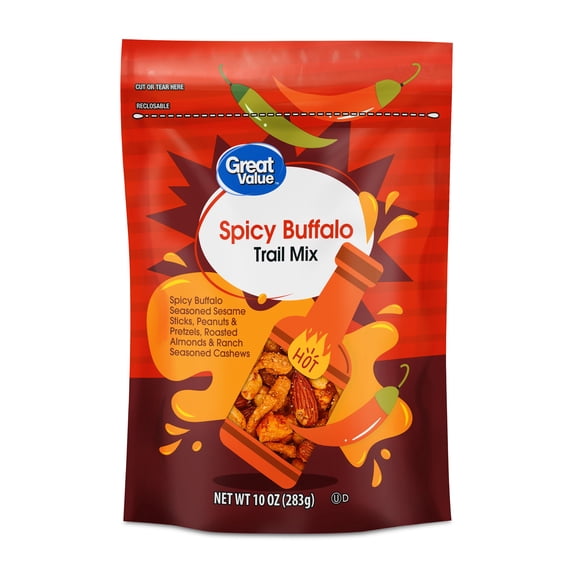 Great Value Spicy Buffalo Trail Mix, 10 oz - Walmart.com