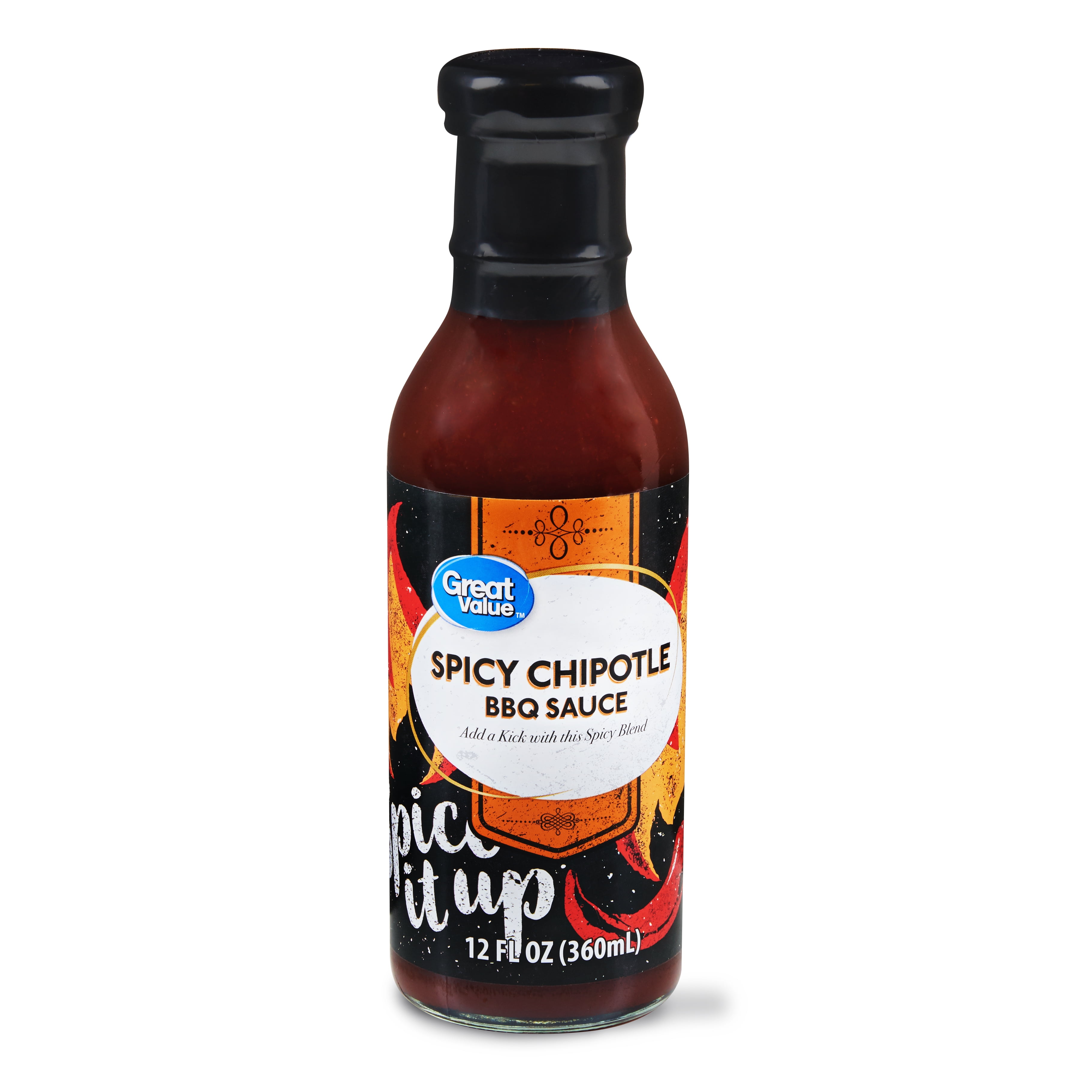 Great Value Spicy Chipotle BBQ Sauce, 12 fl oz - Walmart.com