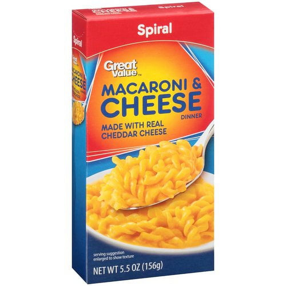 Great Value Spiral Macaroni & Cheese Dinner, 5.50 oz - Walmart.com