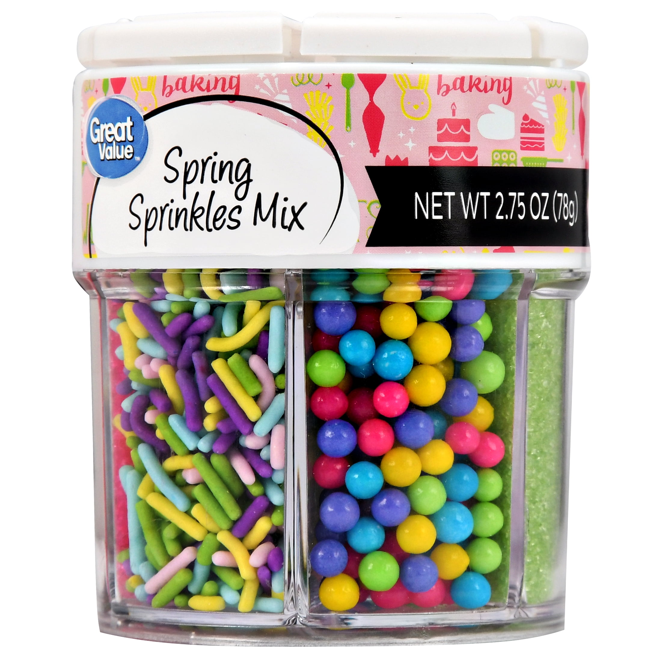 Great Value Spring Sprinkles Mix, 6 Cell, 2.75 oz - Walmart Business ...