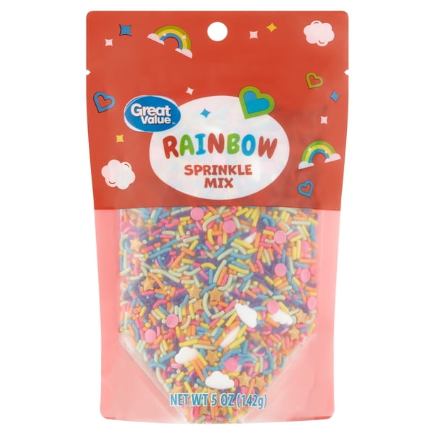 Great Value Sprinkle Mix Rainbow, 5oz - Walmart Business Supplies