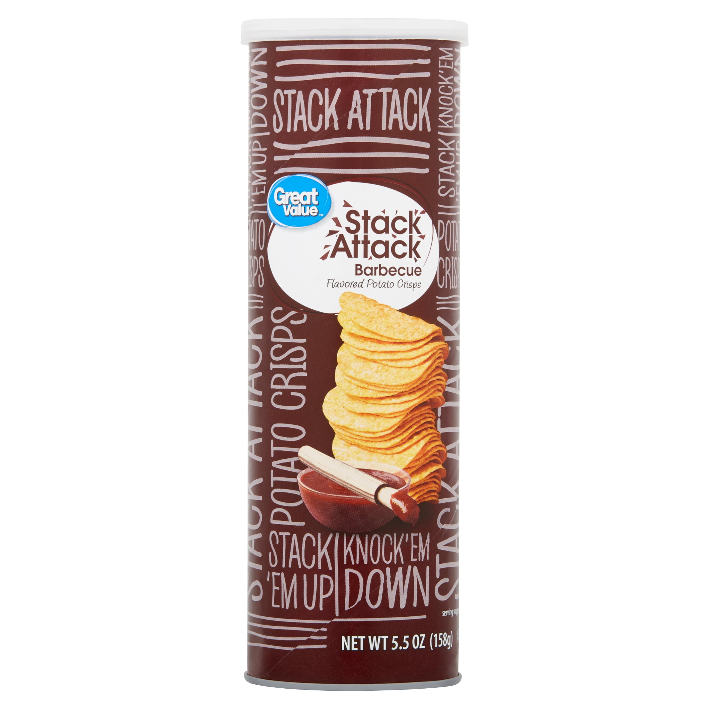 Great Value Stack Attack Barbecue Flavored Potato Crisps | Fig App