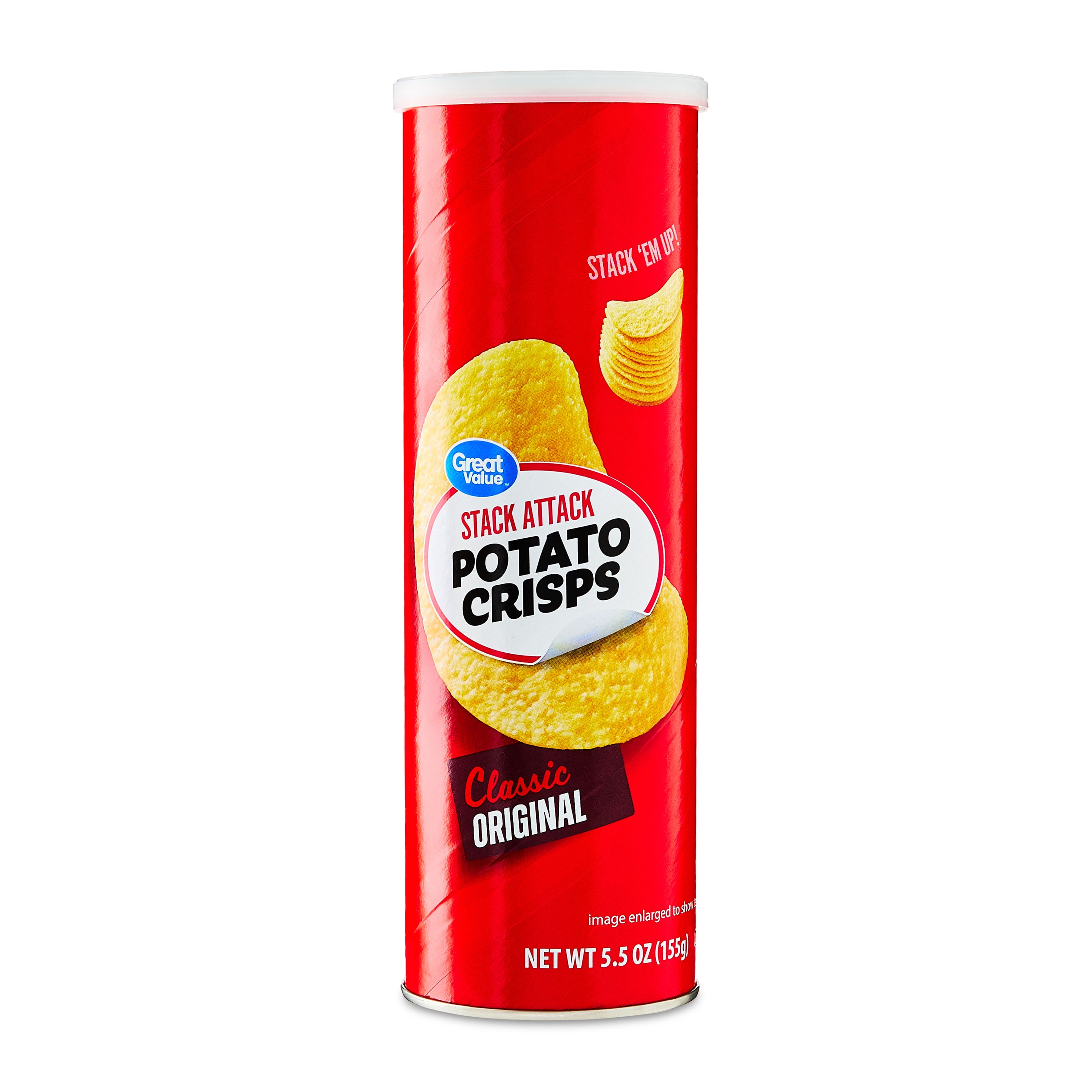 Great Value Stack Attack Potato Crisps, 5.2 oz for Breakroom - Walmart ...