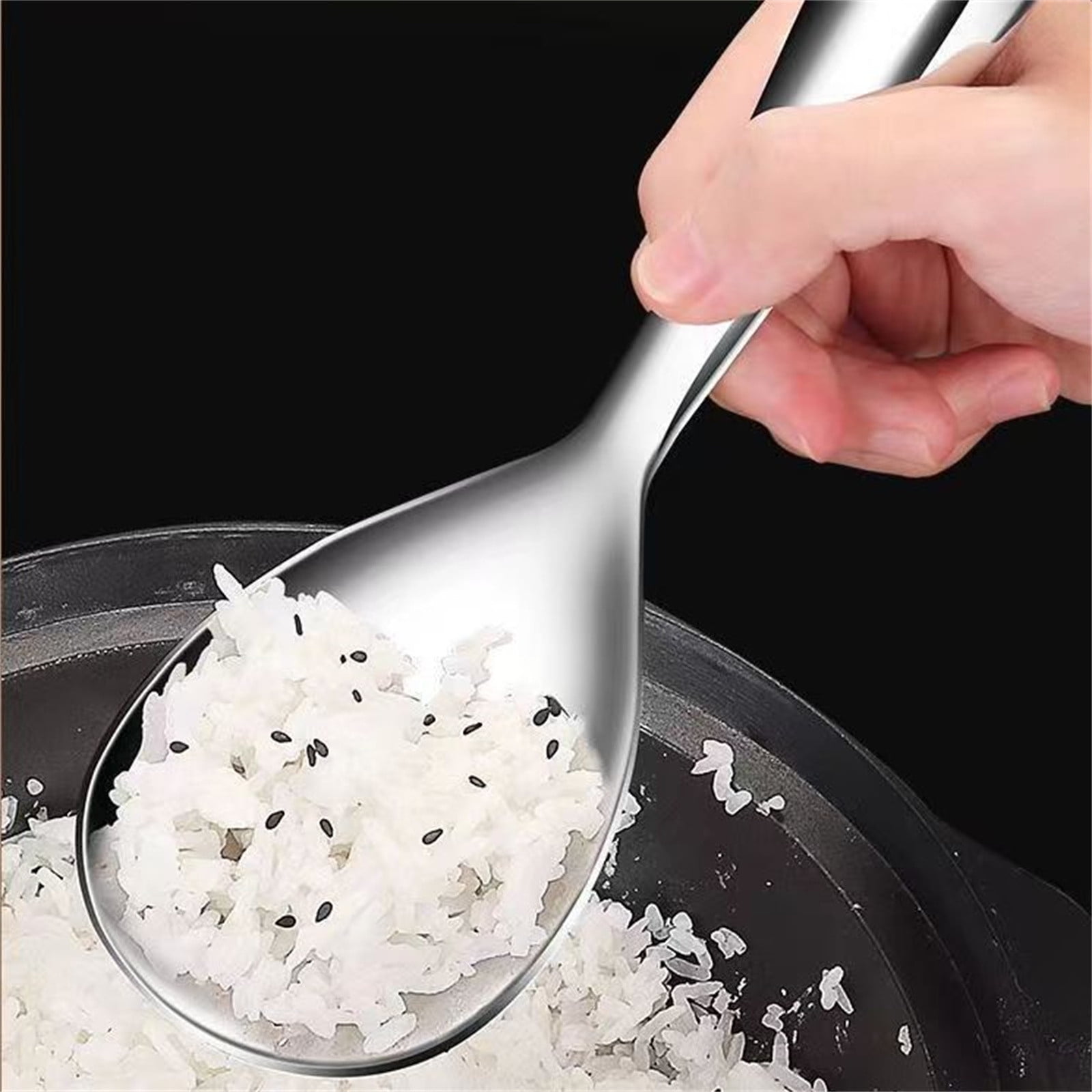 Great Value, Stainless Steel Rice Spoon, Non-Stick Rice Shovel for ...