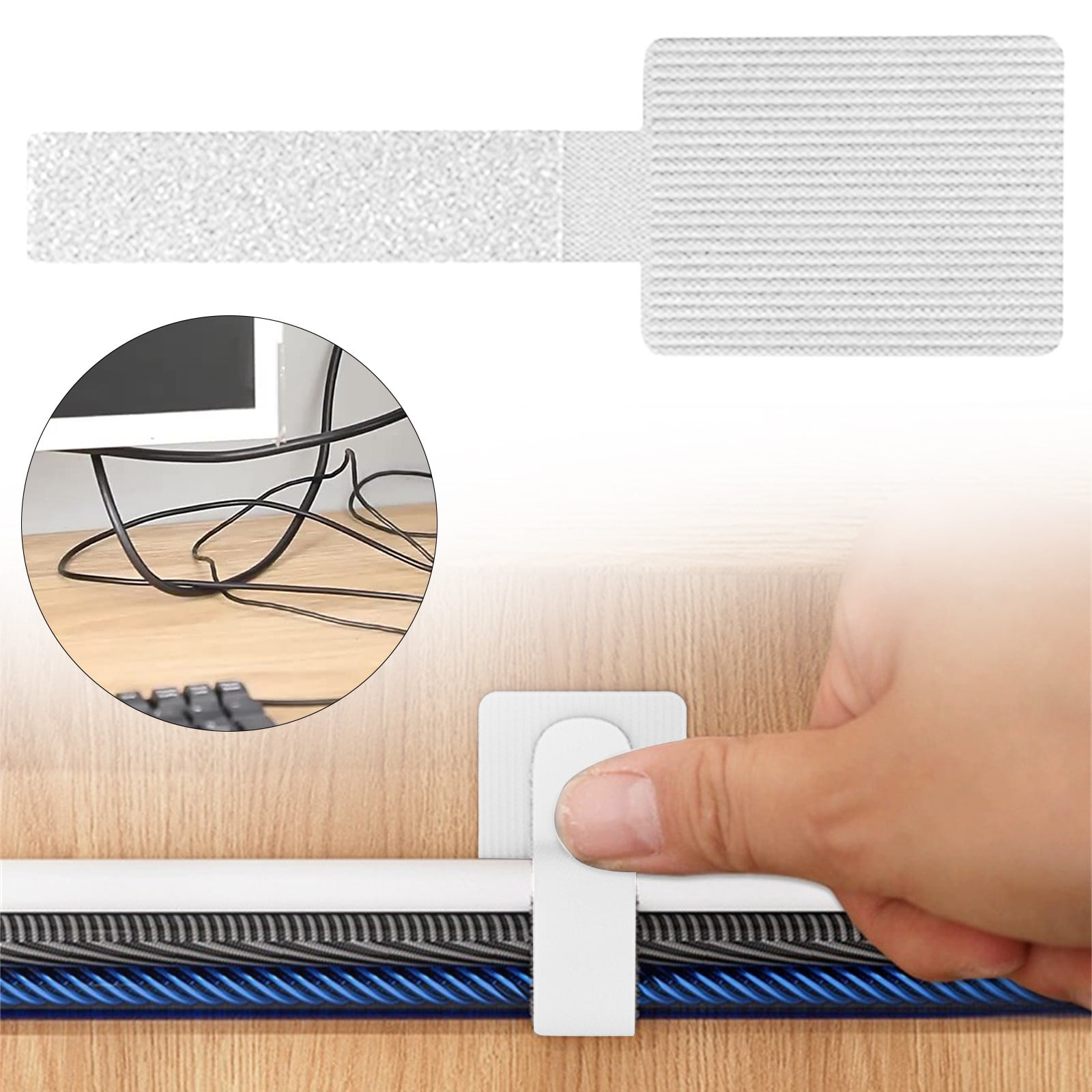 6 Sets|Guczhu Cable Management Kit the Table 20 Pieces Adhesion ...