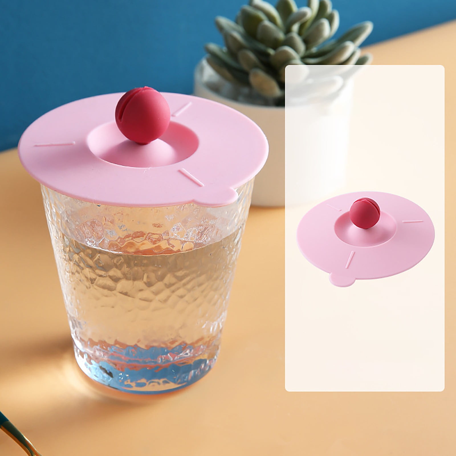 6 Sets|Guczhu Round Silicone Cup Cover Universal Water Cup Accessories ...