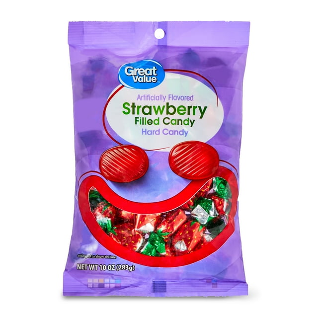 Great Value Strawberry Filled Hard Candy, 10 oz - Walmart.com