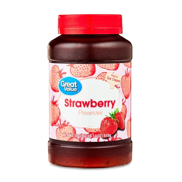 Great Value Strawberry Preserves, 30 oz - Walmart Business Supplies